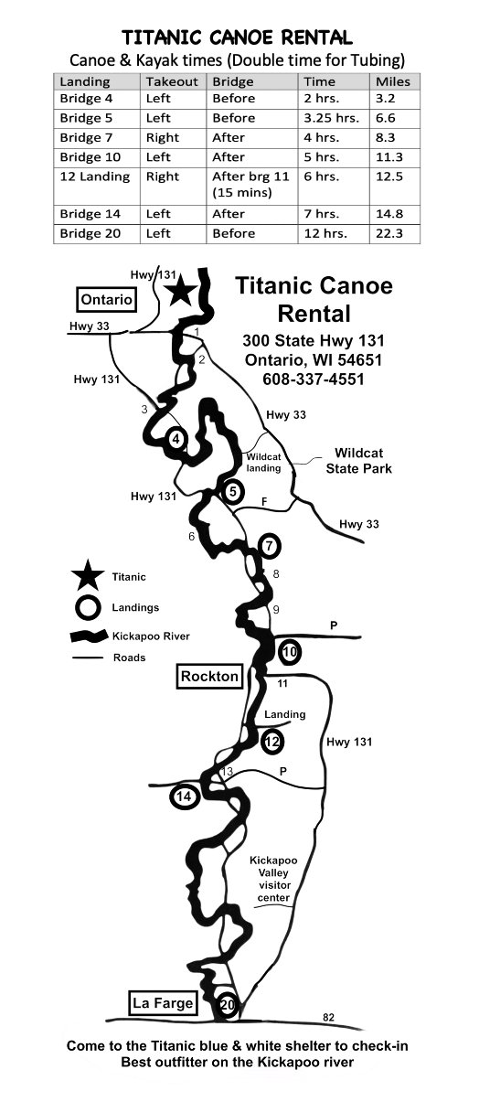 Shuttles & Car Spotting Info for Canoeing, Kayaking & Tubing on the ...